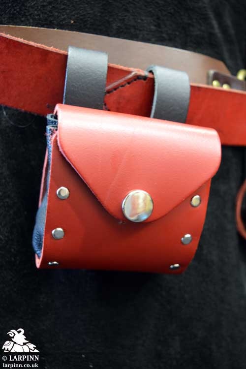 Elric Pouch - Black / Red - Larp, Cospaly, Costume - Etsy