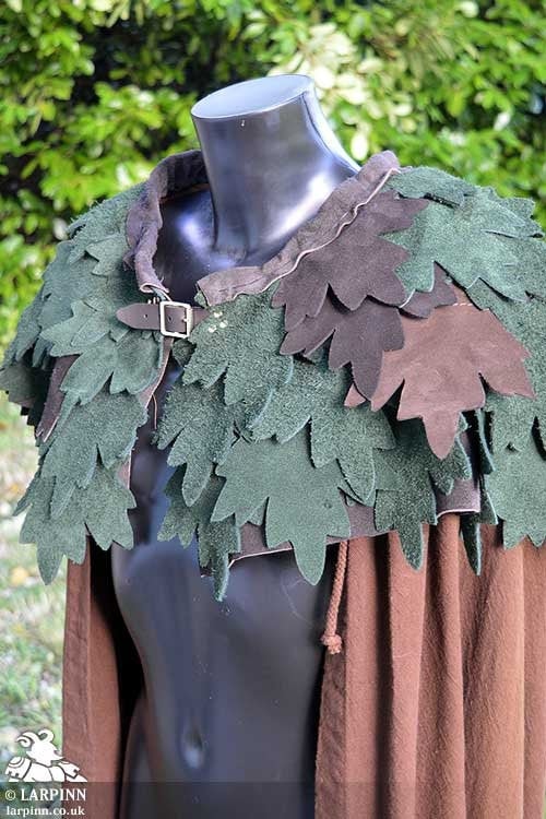 Keyleth Druid Suede Leaf Mantle Larp Cosplay Costume | Etsy