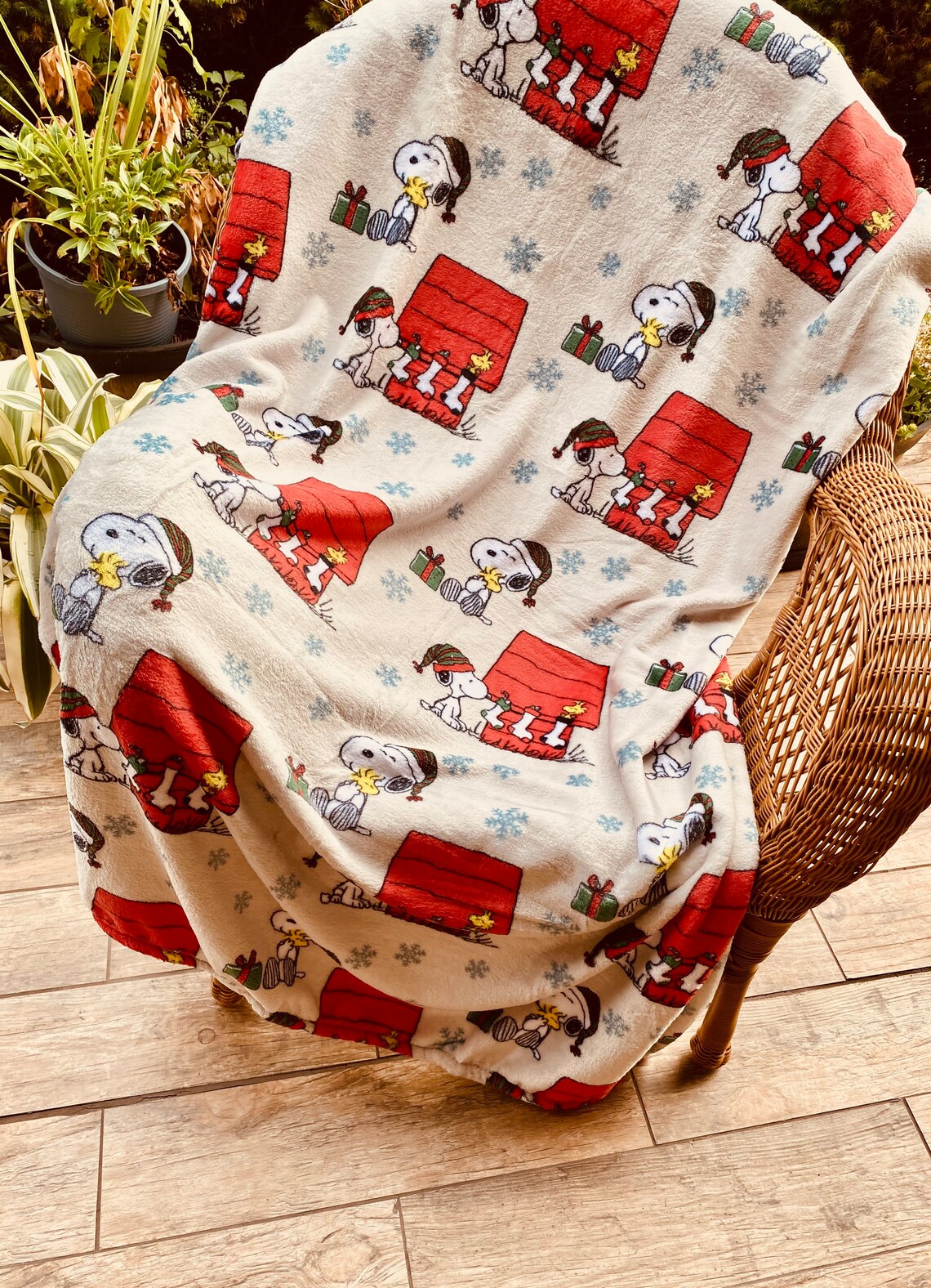 Peanuts Snoopy christmas Throw Collection - Etsy