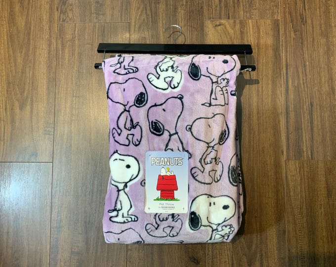 Berkshire Peanuts SNOOPY "smile, Giggle, Laugh” Soft Purple Home ...