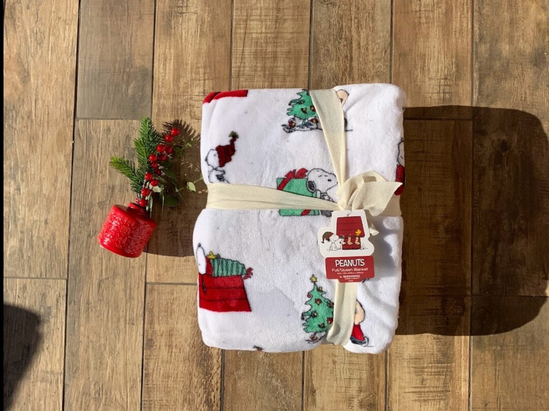QUEEN Berkshire Snoopy PEANUTS "x-mas Style" Christmas Queen Size ...