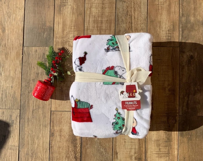 QUEEN Berkshire Snoopy PEANUTS "x-mas Style" Christmas Queen Size ...