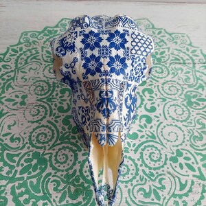 Genuine Sheep Skull, Hand-painted Sheep Skull, Painted Animal Skull ...