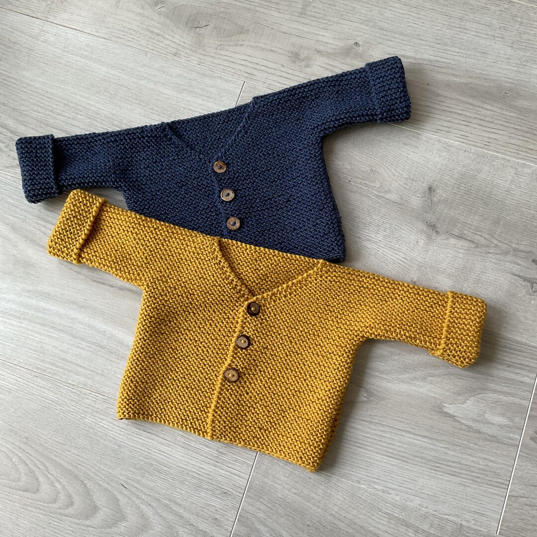 Baby Cardigan in Pure Wool (100% Merino), Baby Vest, Baby Wool Cardigan ...
