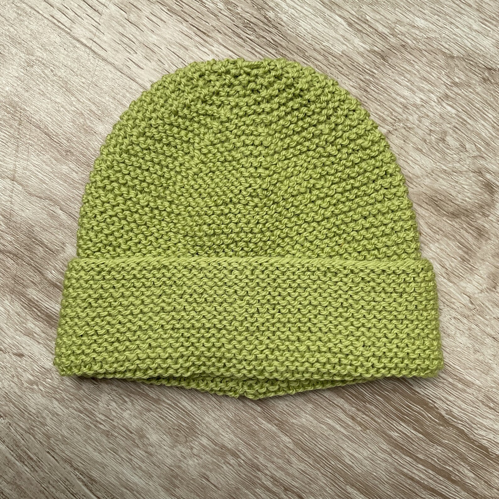 Baby Hat in Pure Wool (100% Merino), Hand Knitted in Garter Stitch - Etsy
