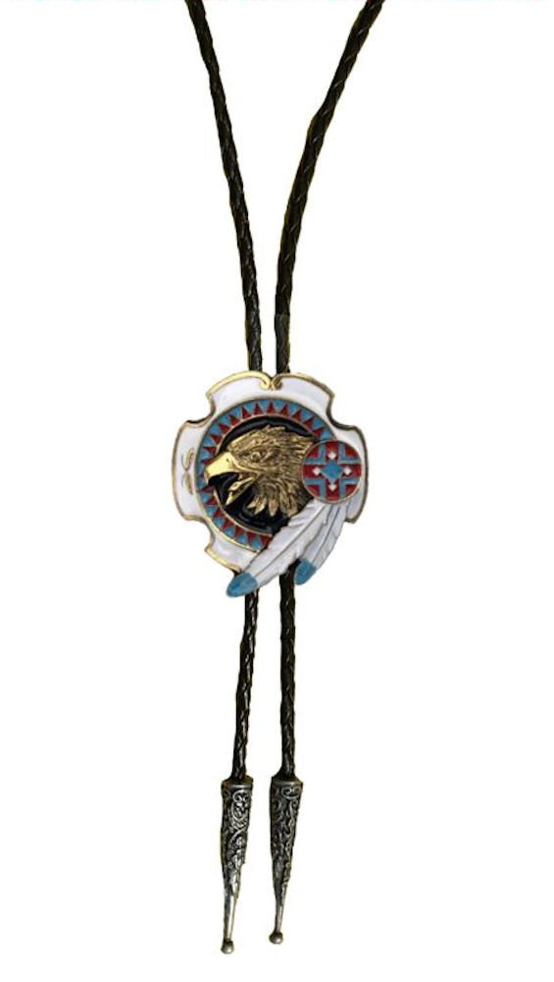Eagle Head Bolo and Leather Tie (complete) - Etsy