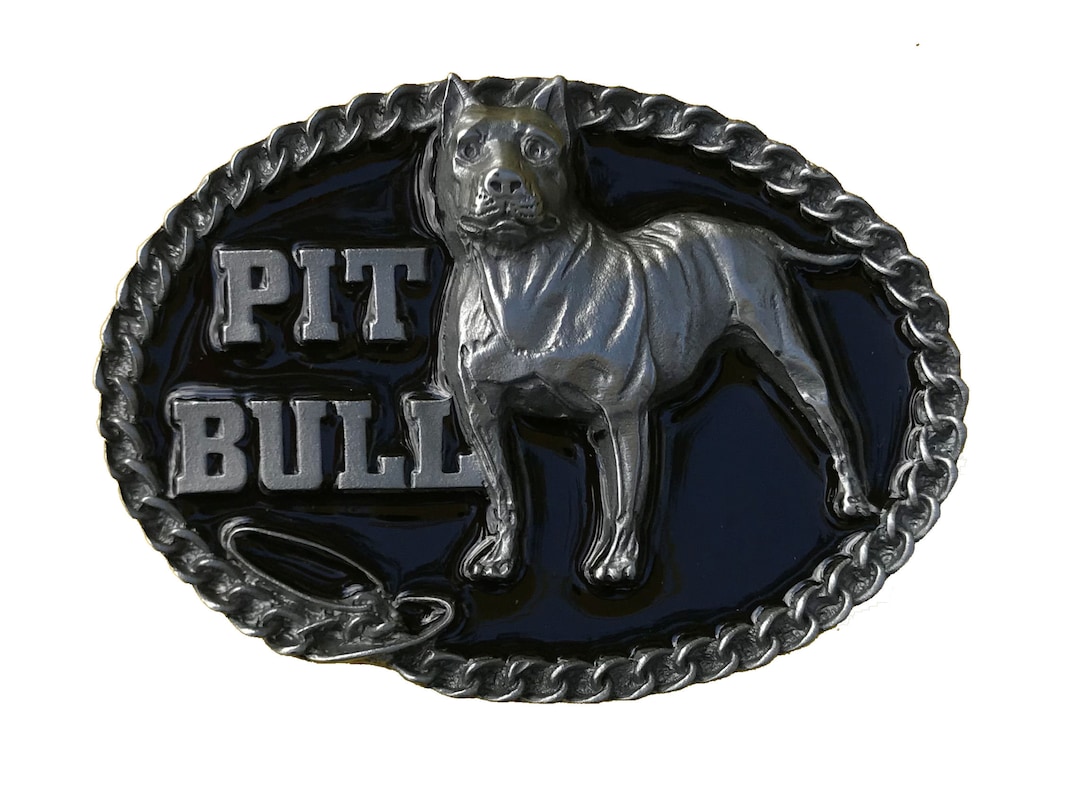 Pitbull Dog Belt Buckle - Etsy