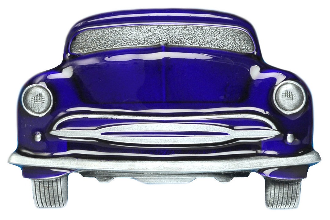 American Classic Car Front View Belt Buckle Black in Presentation Box ...
