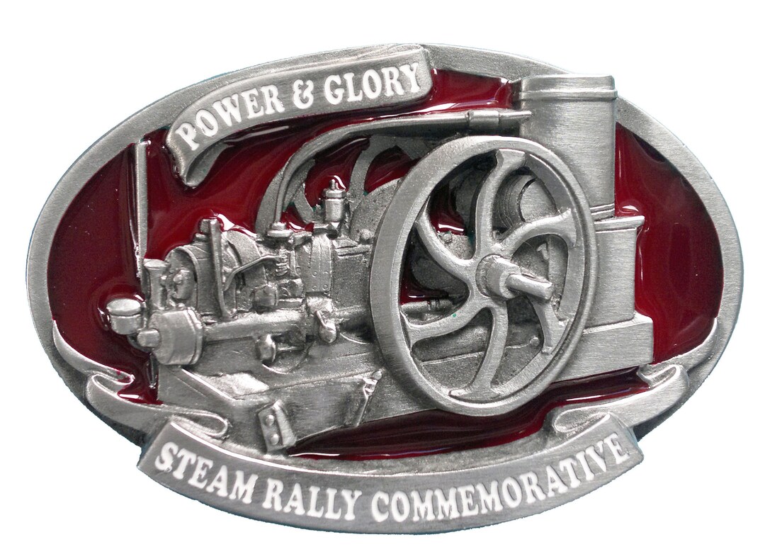 Stationary Engine Steam Rally Belt Buckle - Etsy