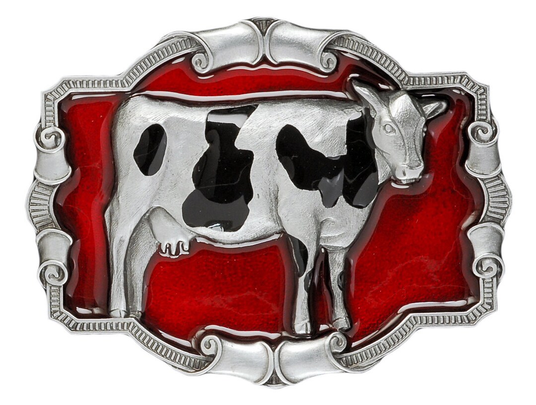 Cow Dairy Farm Animal Belt Buckle in Presentation Box - Etsy