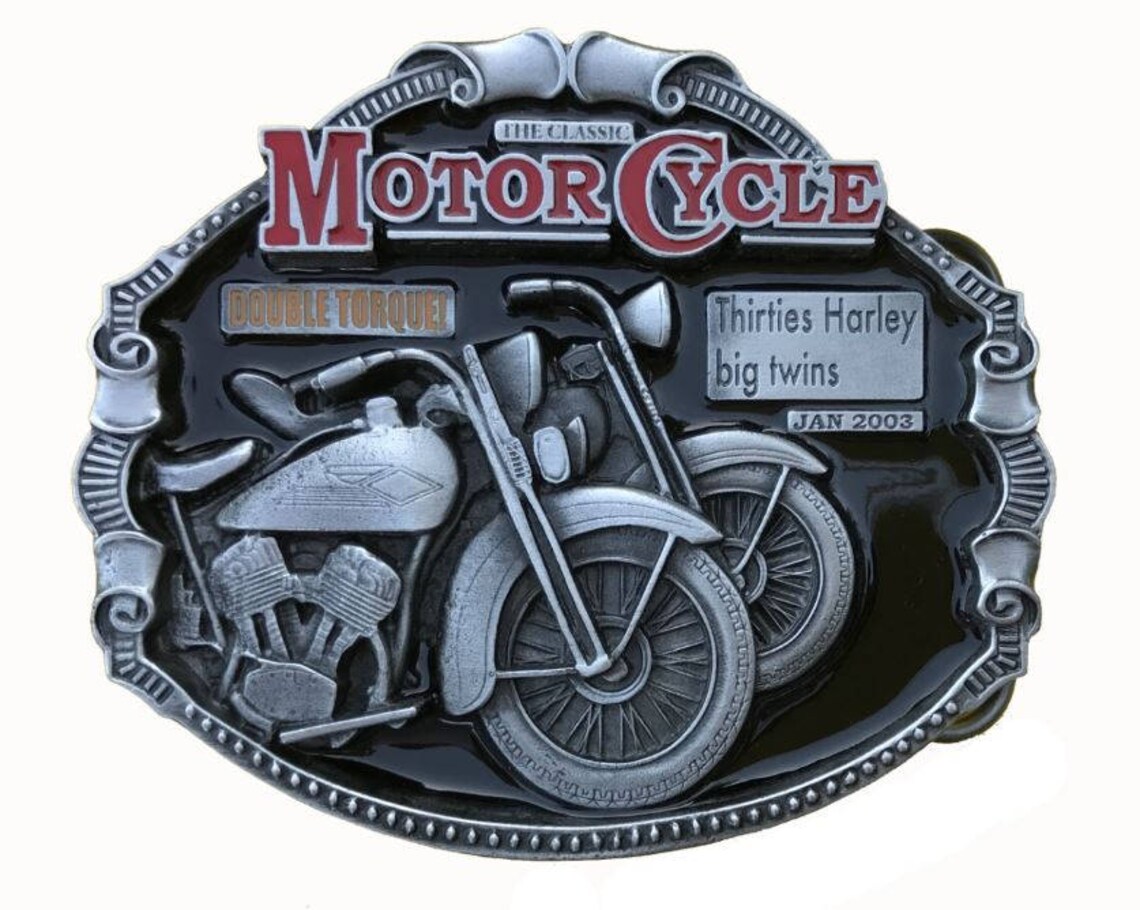 Officially Licensed Motorcycle Belt Buckle Harley Big Twins - Etsy