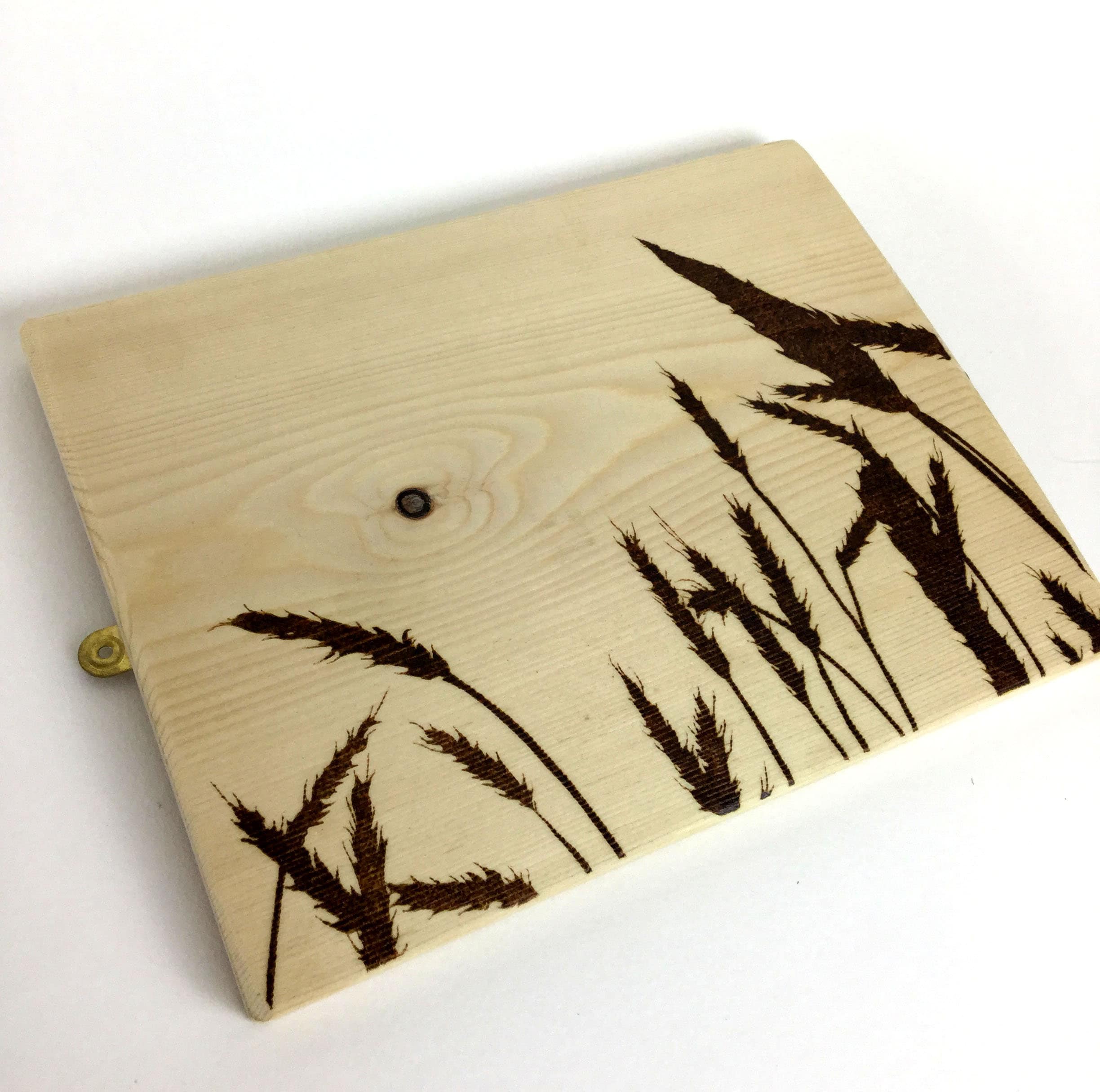 Pyrography Landscape 'wheat' | Etsy