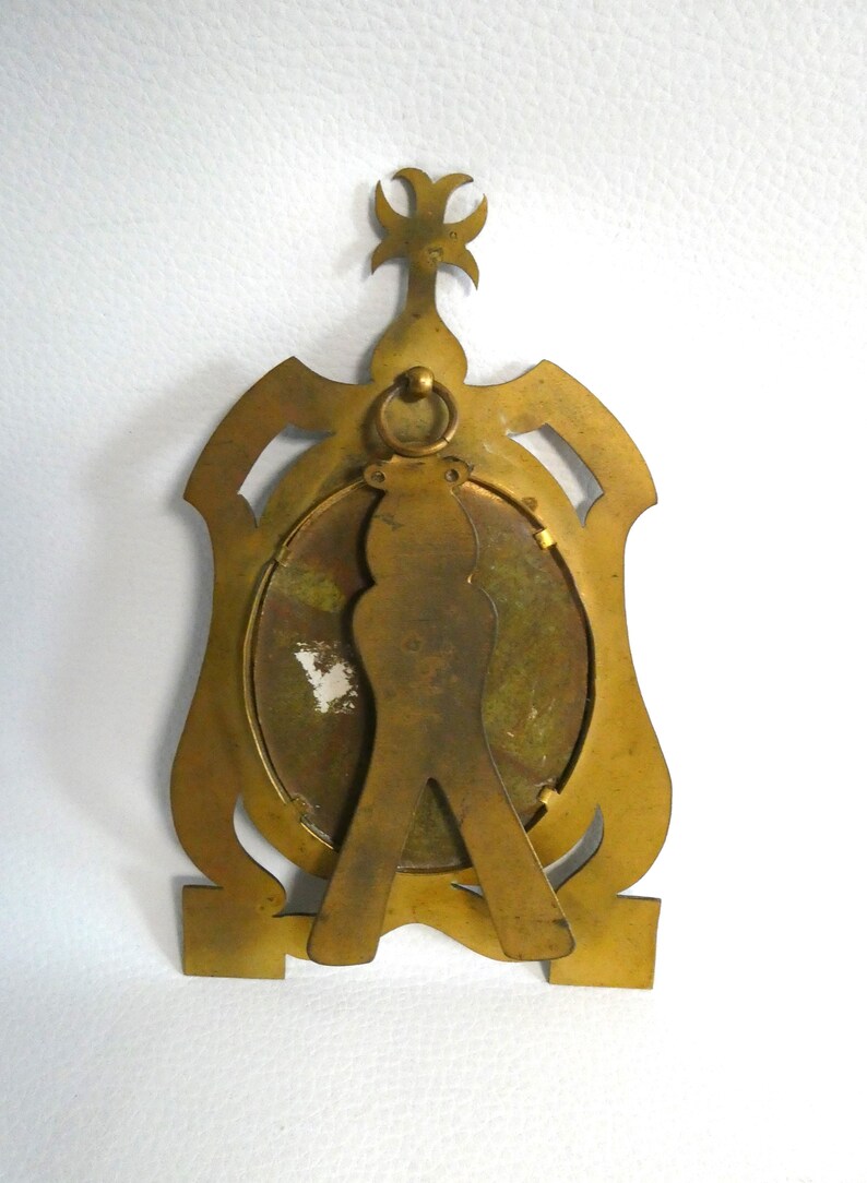 Religious Brass Frame of the Virgin Mary - 1940 1950 - Etsy