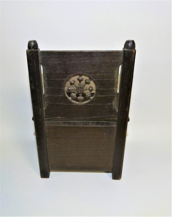 Old and beautiful chair (secret jewelry box) in carve… - Gem