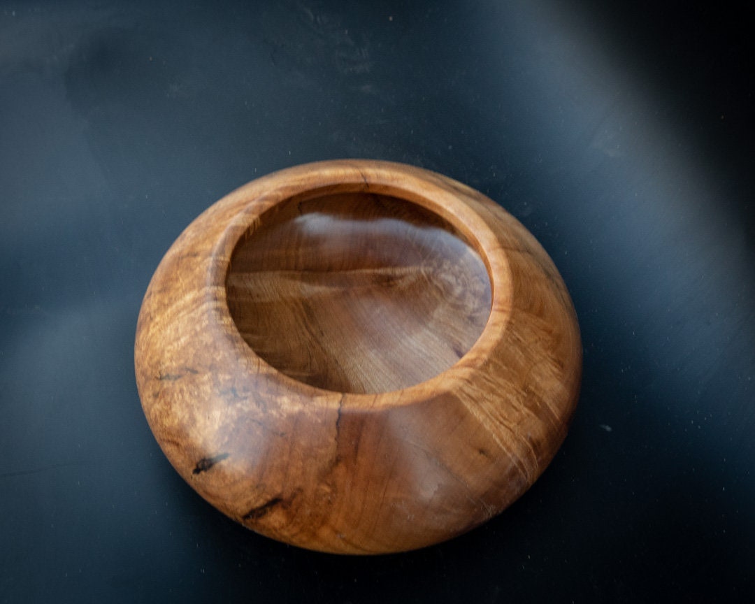 Unique Turned Lidded Wooden Bowl Container Box Curly Highly - Etsy