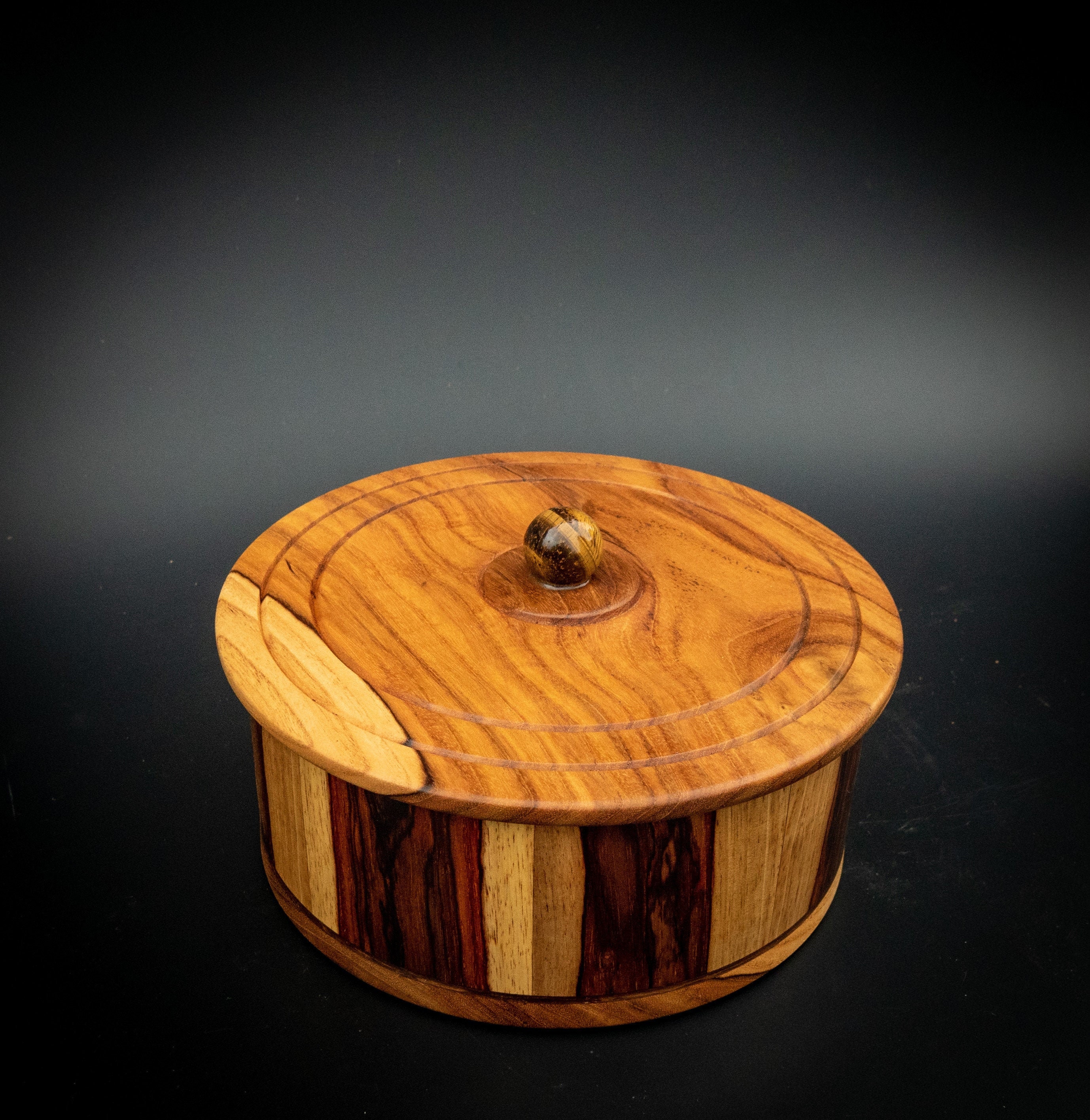 Unique Handmade Wood Turned Lidded Wooden Bowl Keepsake Box - Etsy