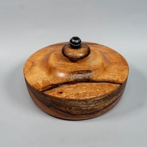 Artisan Mango Wood Keepsake Box - Hand-turned Wooden Craft, Unique ...