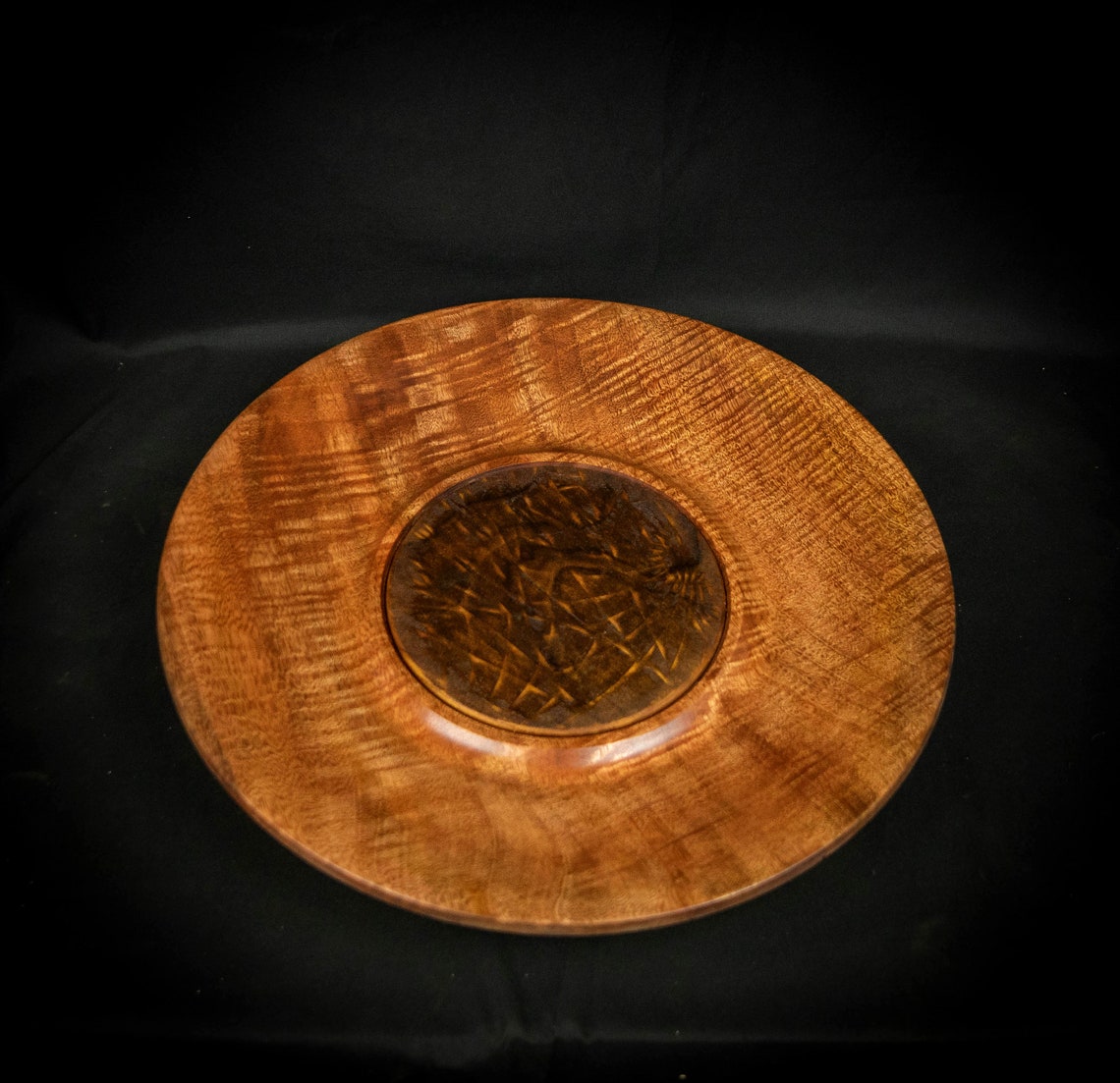 Unique Mango Wood Plate With Laser Engrave Bottom 2144 - Etsy