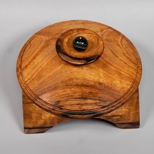 Artisan Mango Wood Keepsake Box - Hand-turned Wooden Craft, Unique ...