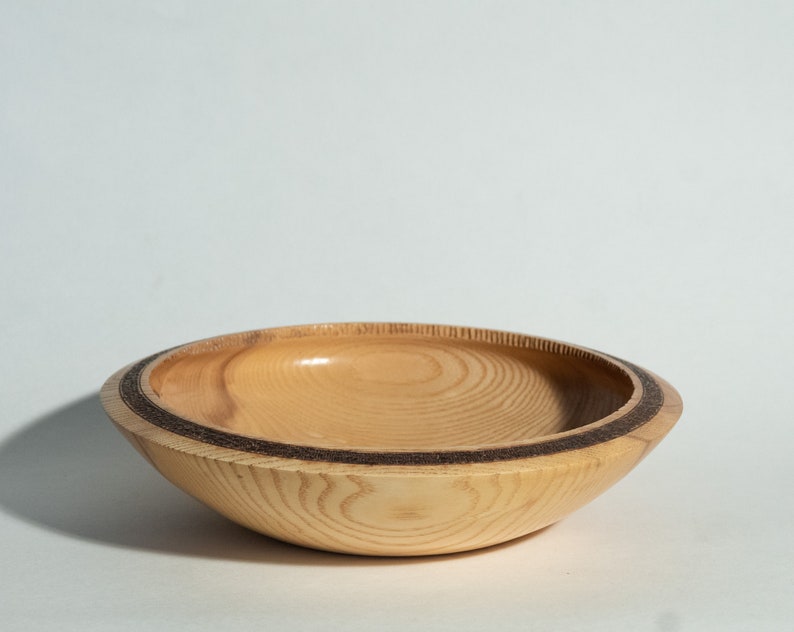 Unique Turned and Carved Undercut Wood Bowl Handmade Bowl Natural Home ...