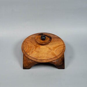 Artisan Mango Wood Keepsake Box - Hand-turned Wooden Craft, Unique ...