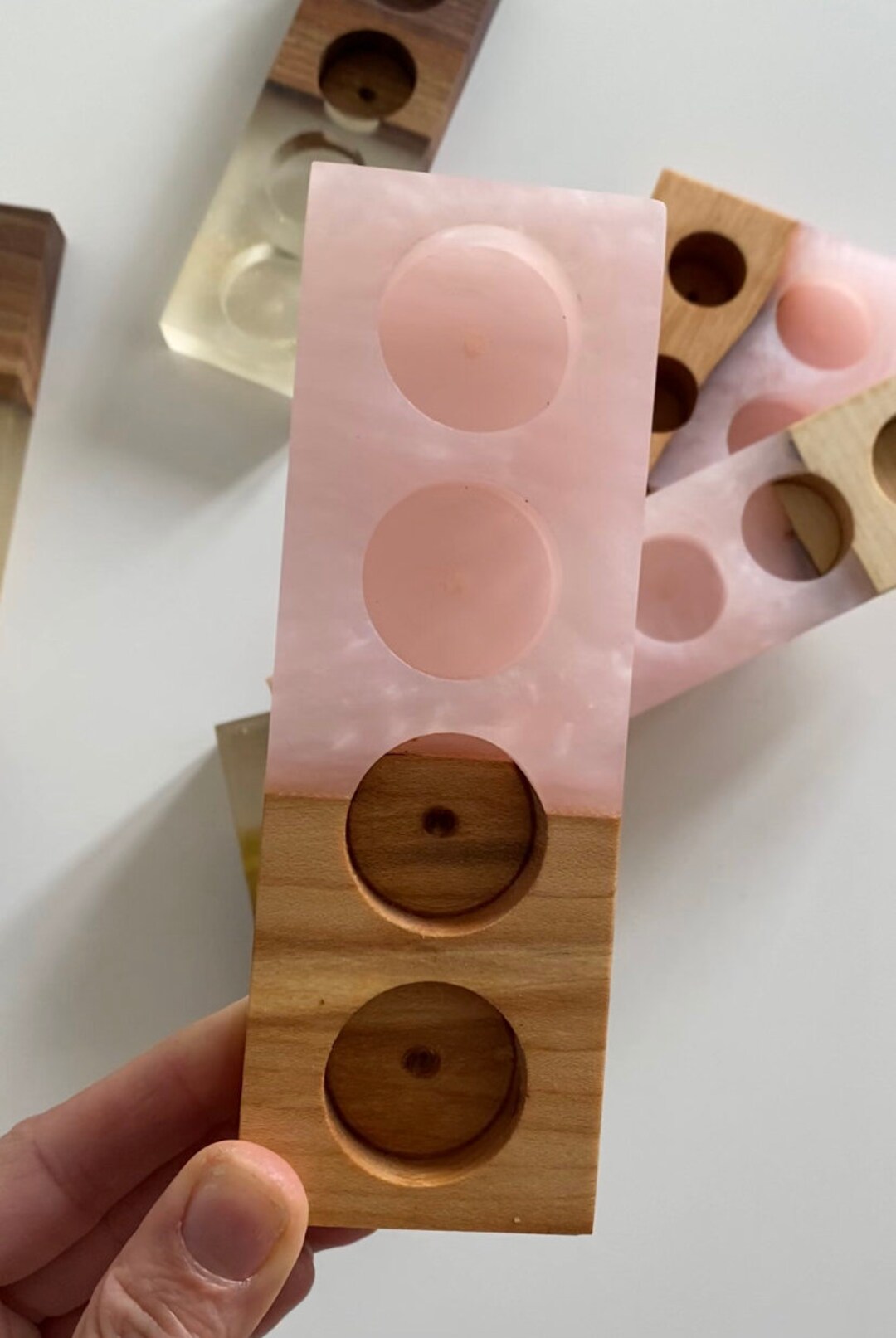 BLUSH Epoxy and Live Edge, Essential Oil Holder, Essential Oil Display ...