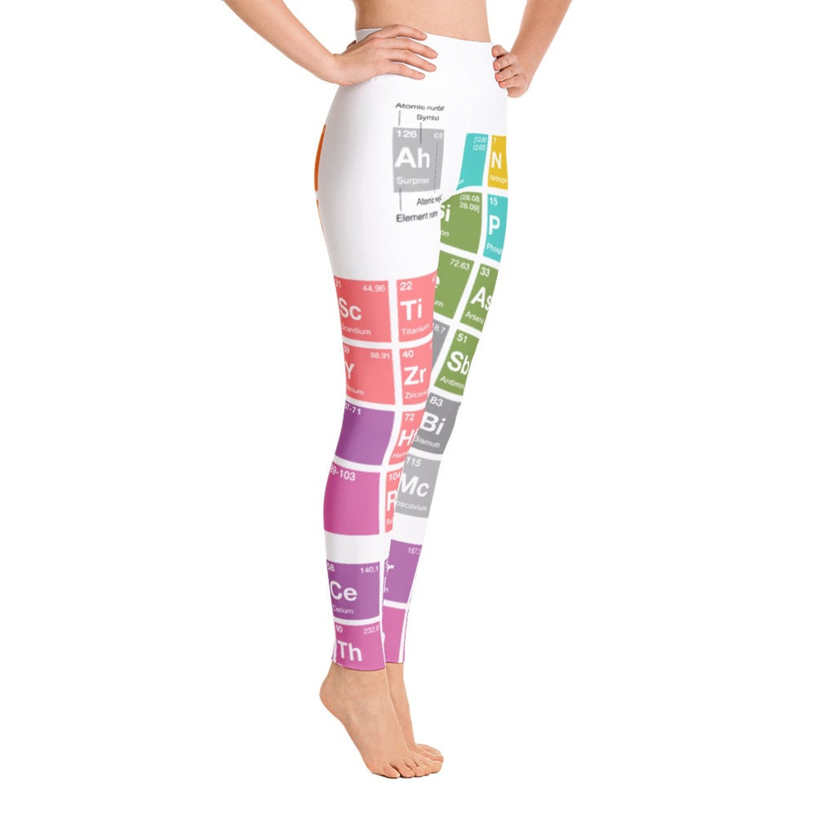 Periodic Table Yoga Leggings - Etsy
