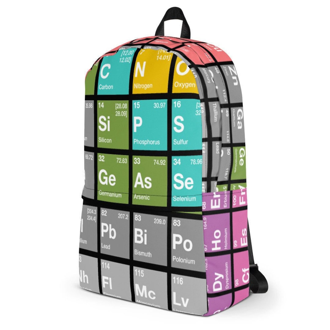 Periodic Table of Elements Backpack - Etsy