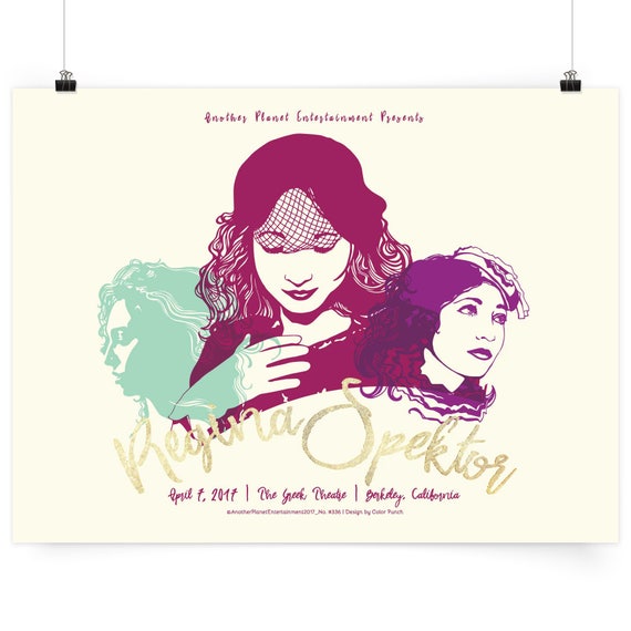 Limited Edition Regina Spektor Poster | Etsy