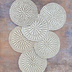 KEKA: 12" Set of 4/6 Sisal Placemats/ Table Ware / Placemats - Etsy