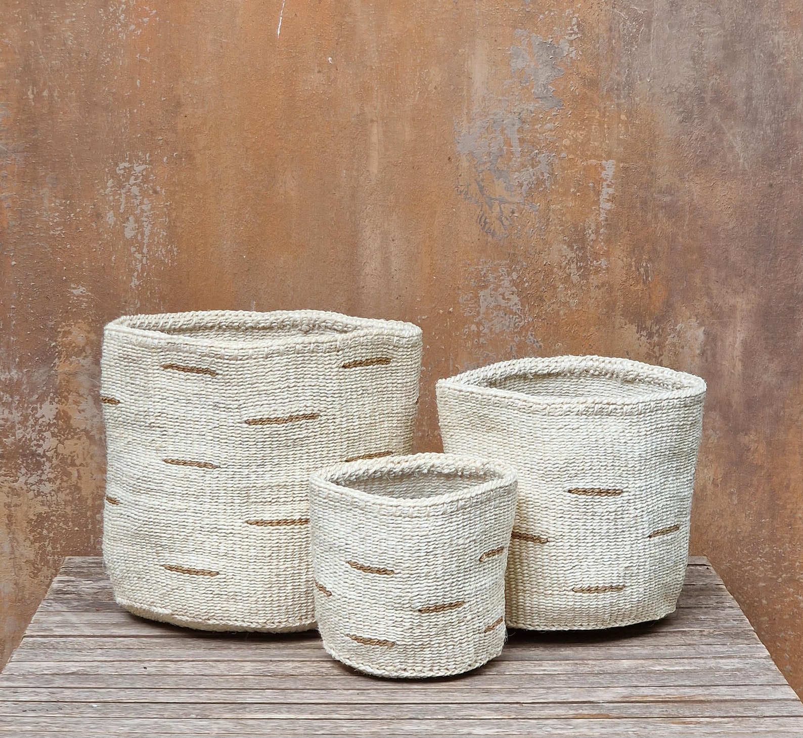 KALAHARI: Patterned Sisal Basket / Storage Basket / Planter Basket - Etsy