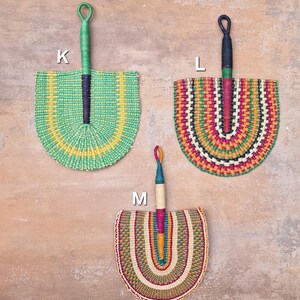 PAI : Decorative Fan / Wall Decor / Fans / African Baskets - Etsy