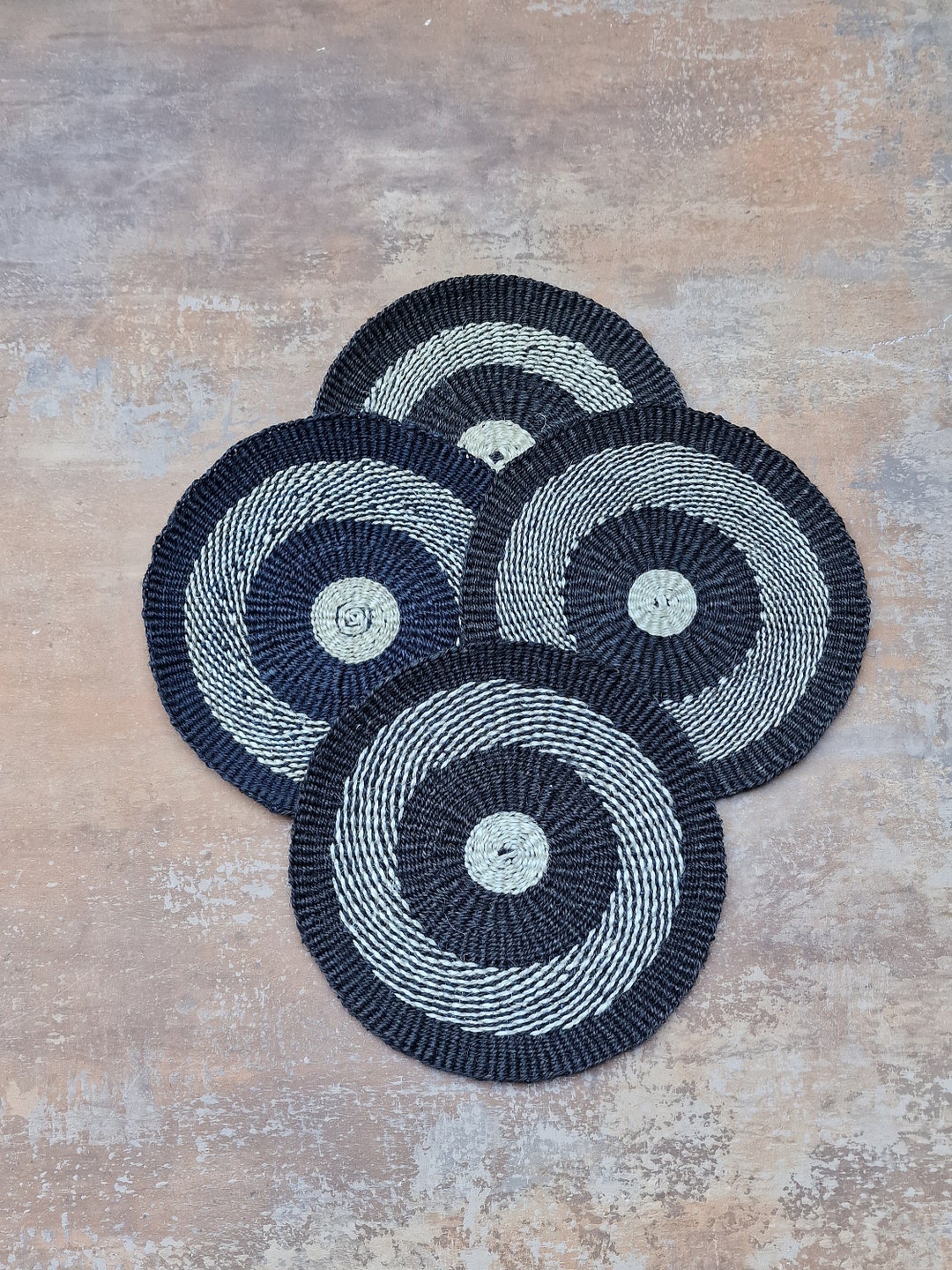 Set of 4 Sisal Placemats - Etsy