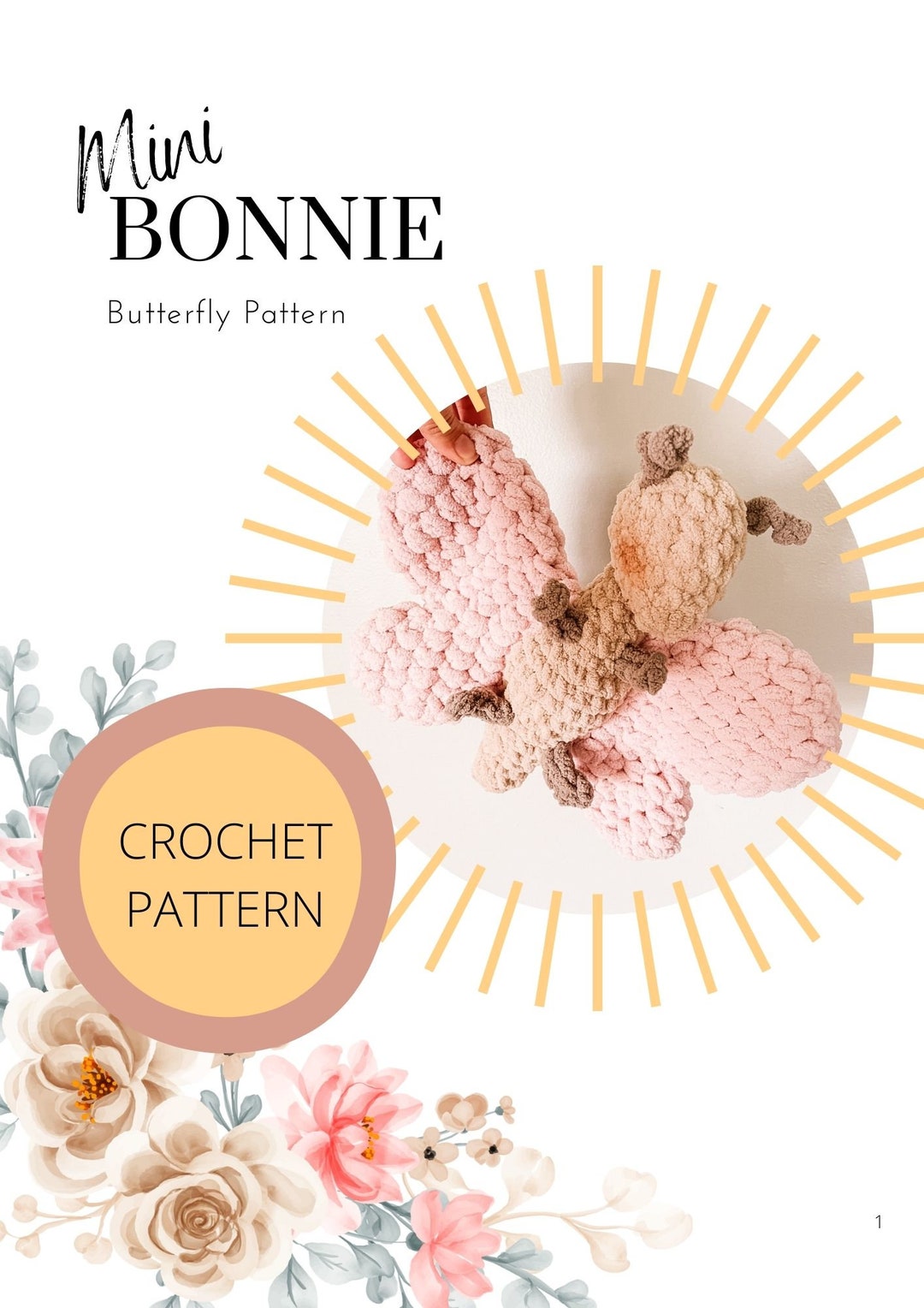 Mini Bonnie Butterfly - PDF Pattern - Etsy