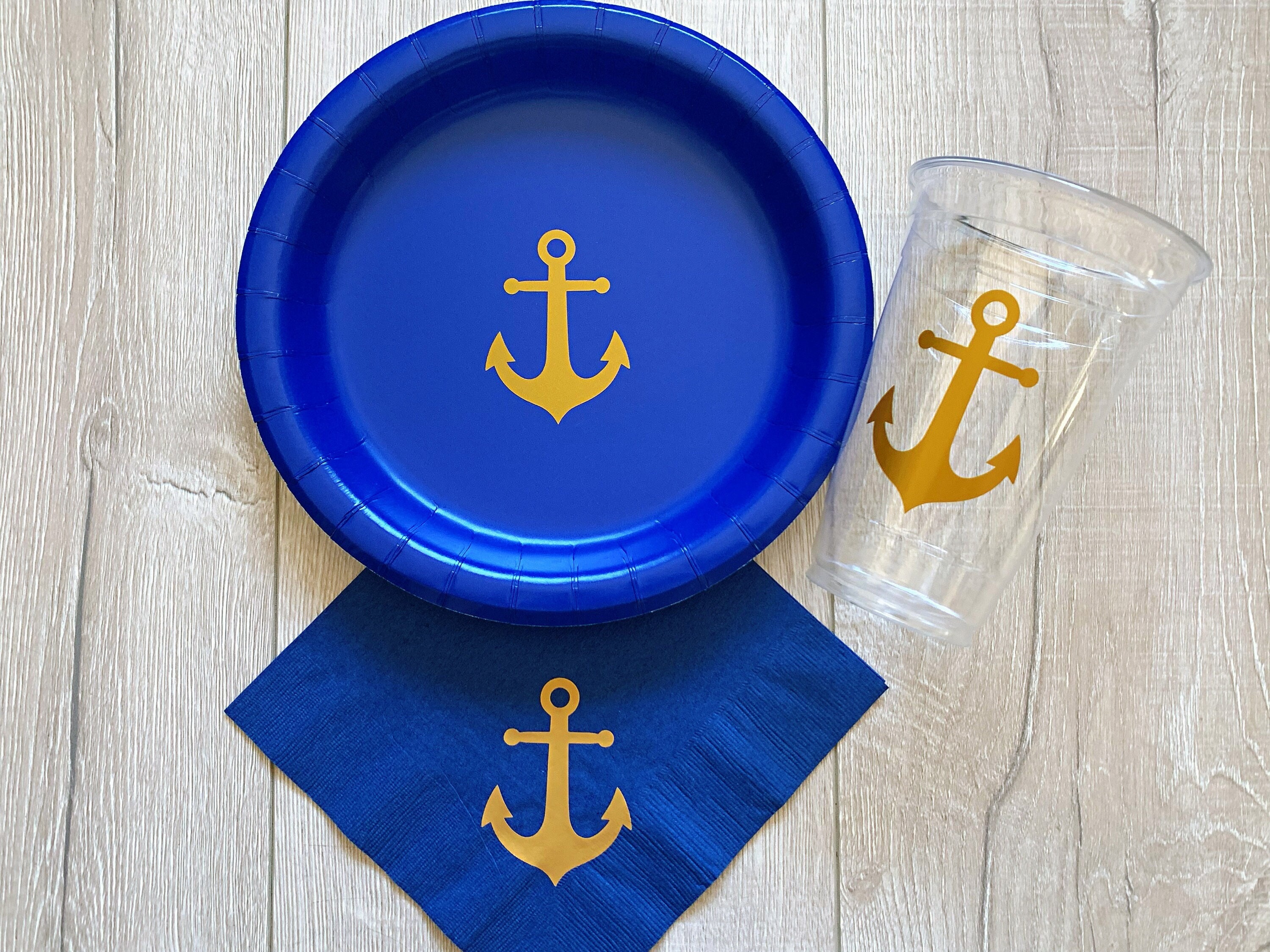 Nautical paper plates store