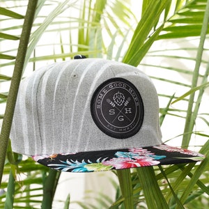 Some Good Hops Floral Snapback Hat With Black Logo - Etsy