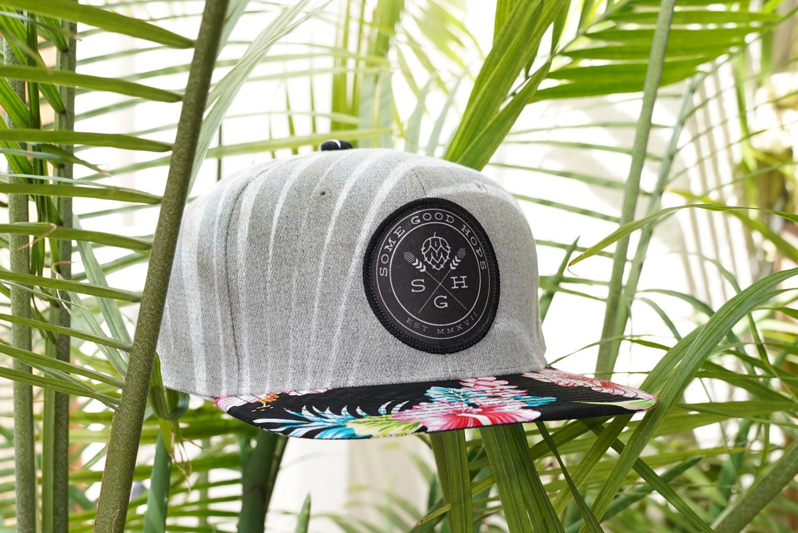 Some Good Hops Floral Snapback Hat With Black Logo - Etsy