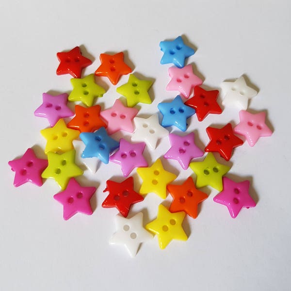 Star Buttons - Etsy