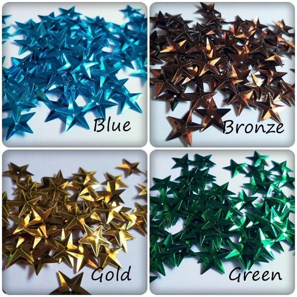 Metallic Star Sequins Star Sequins Star Stars Metallic - Etsy UK