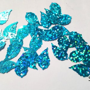 Leaf Sequins, Leaf Confetti, Holographic Sequins, Sequins, Leaf, Leaves ...
