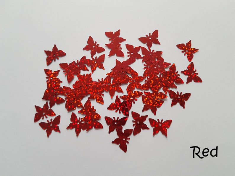 17mm Butterfly Sequins Butterfly Sequins Holographic | Etsy