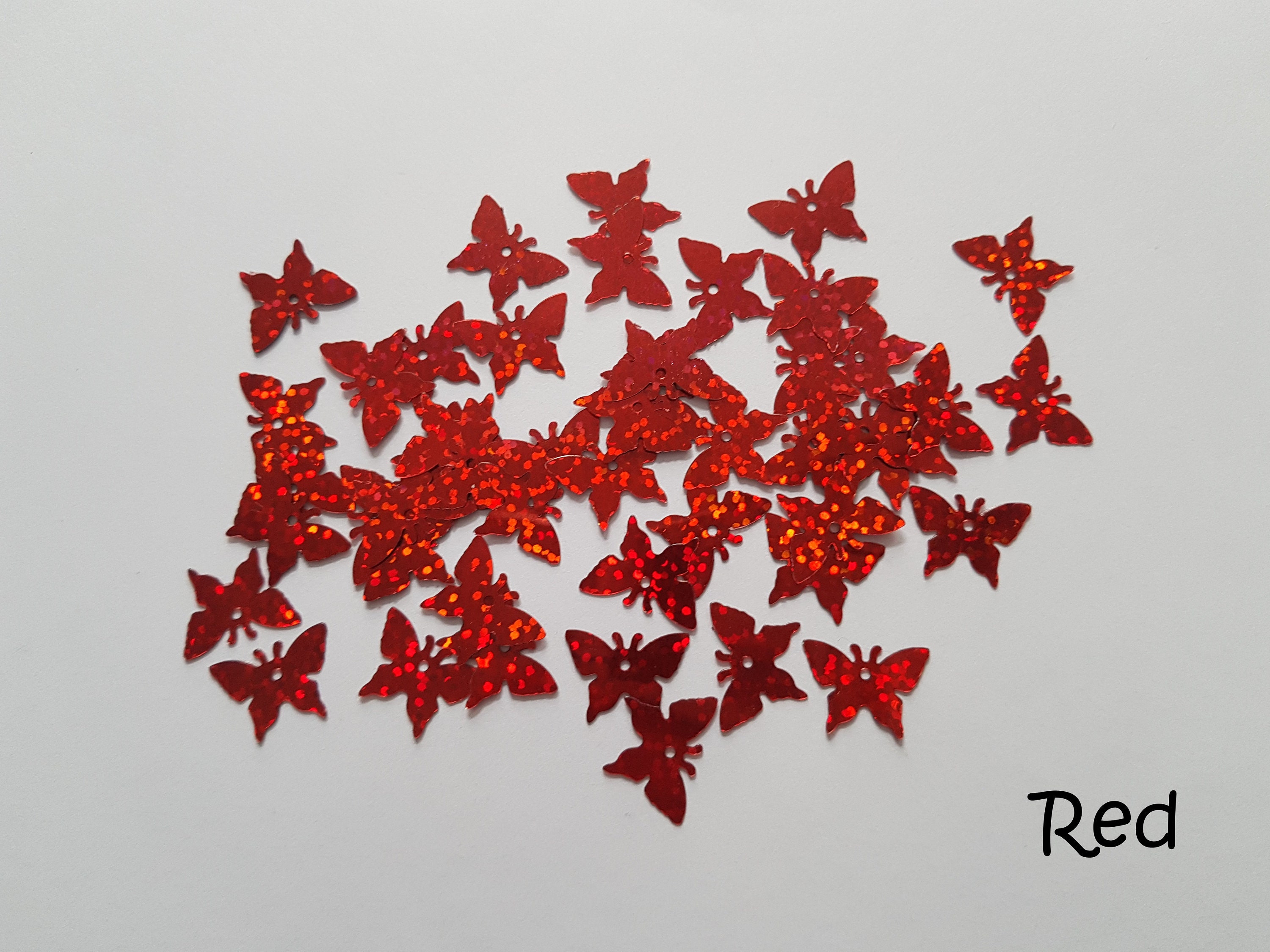 17mm Butterfly Sequins Butterfly Sequins Holographic - Etsy