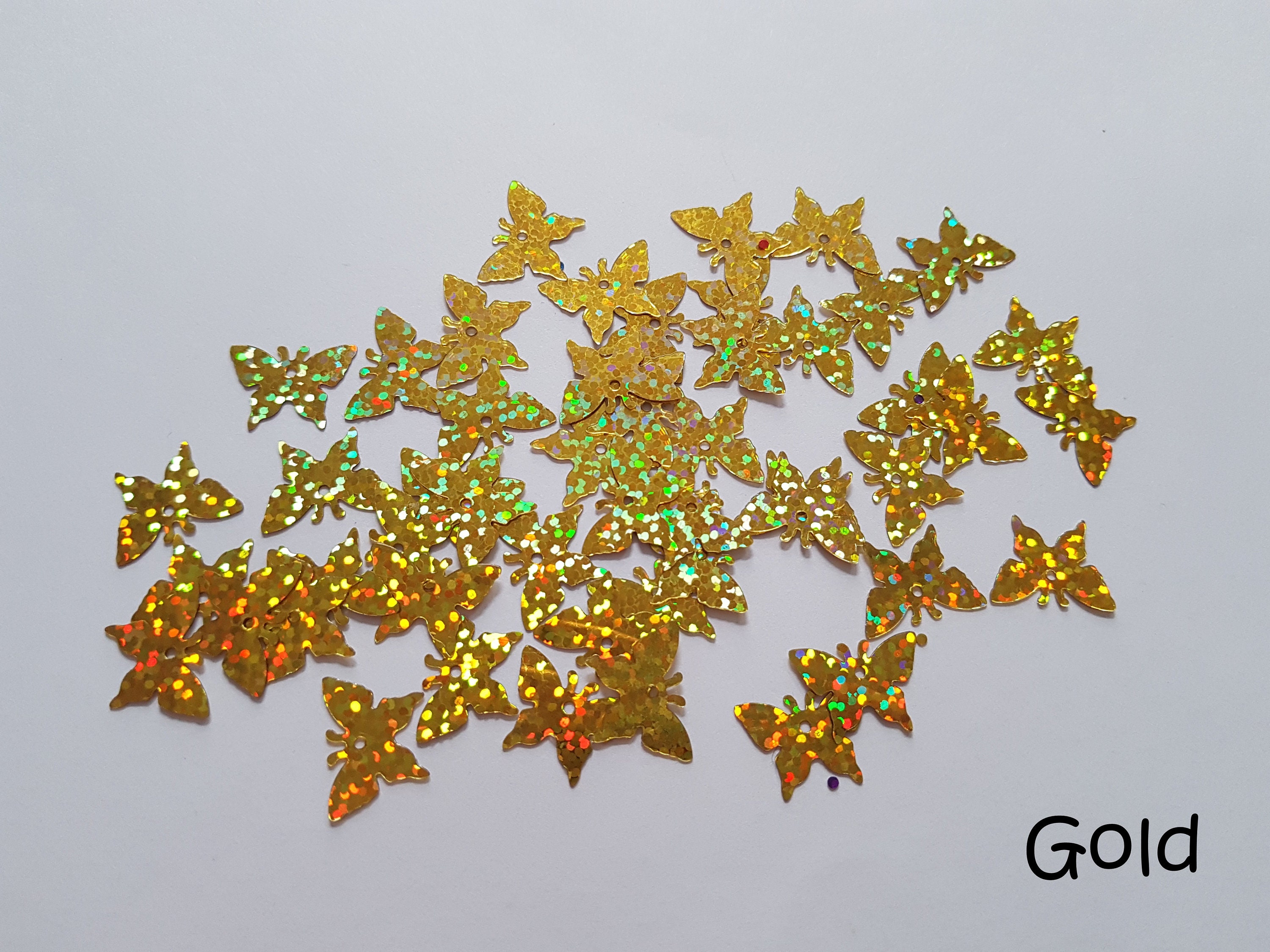 17mm Butterfly Sequins Butterfly Sequins Holographic - Etsy