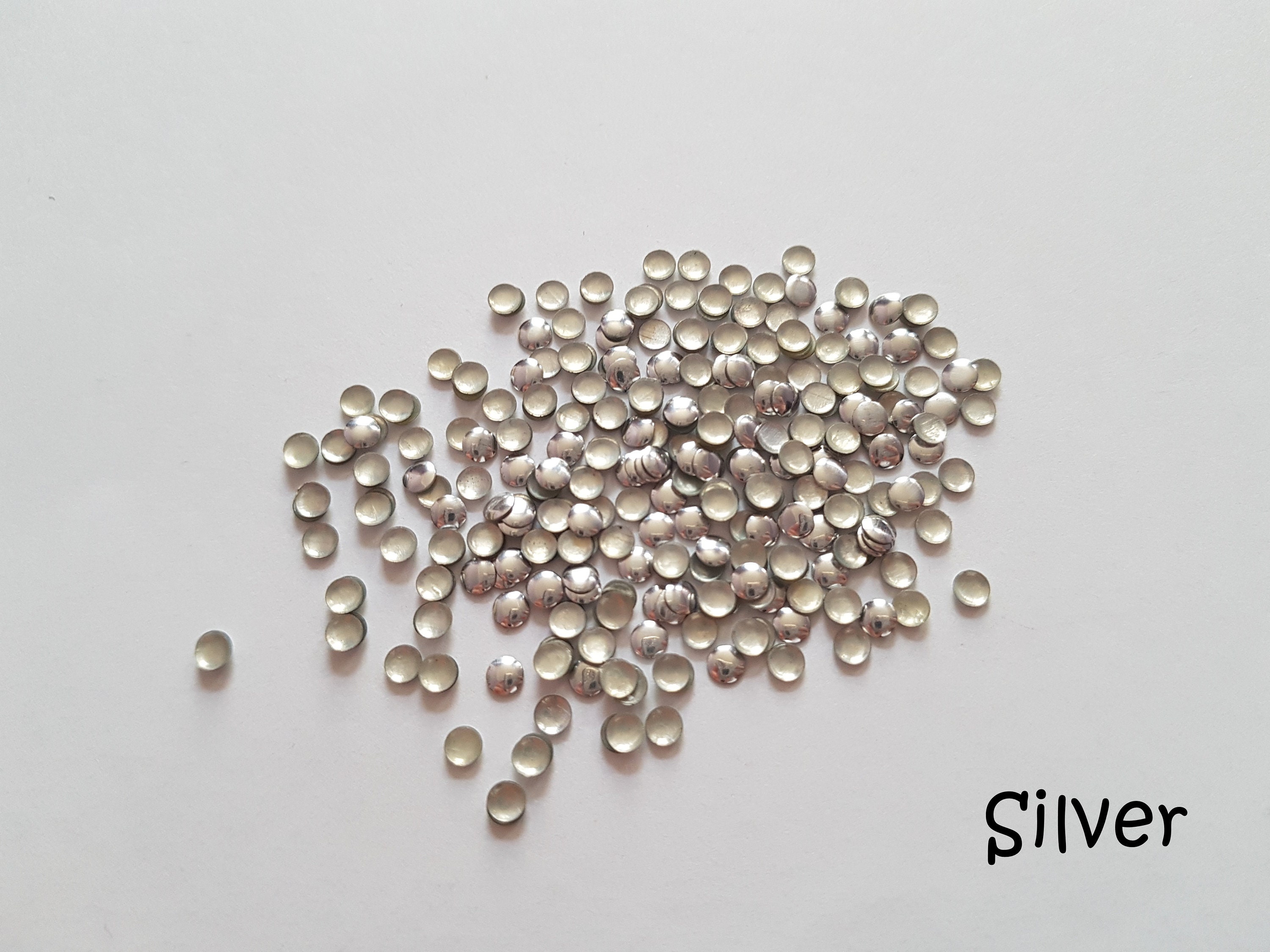 3mm Round Studs Round Studs Metal Studs Nail Art Studs | Etsy