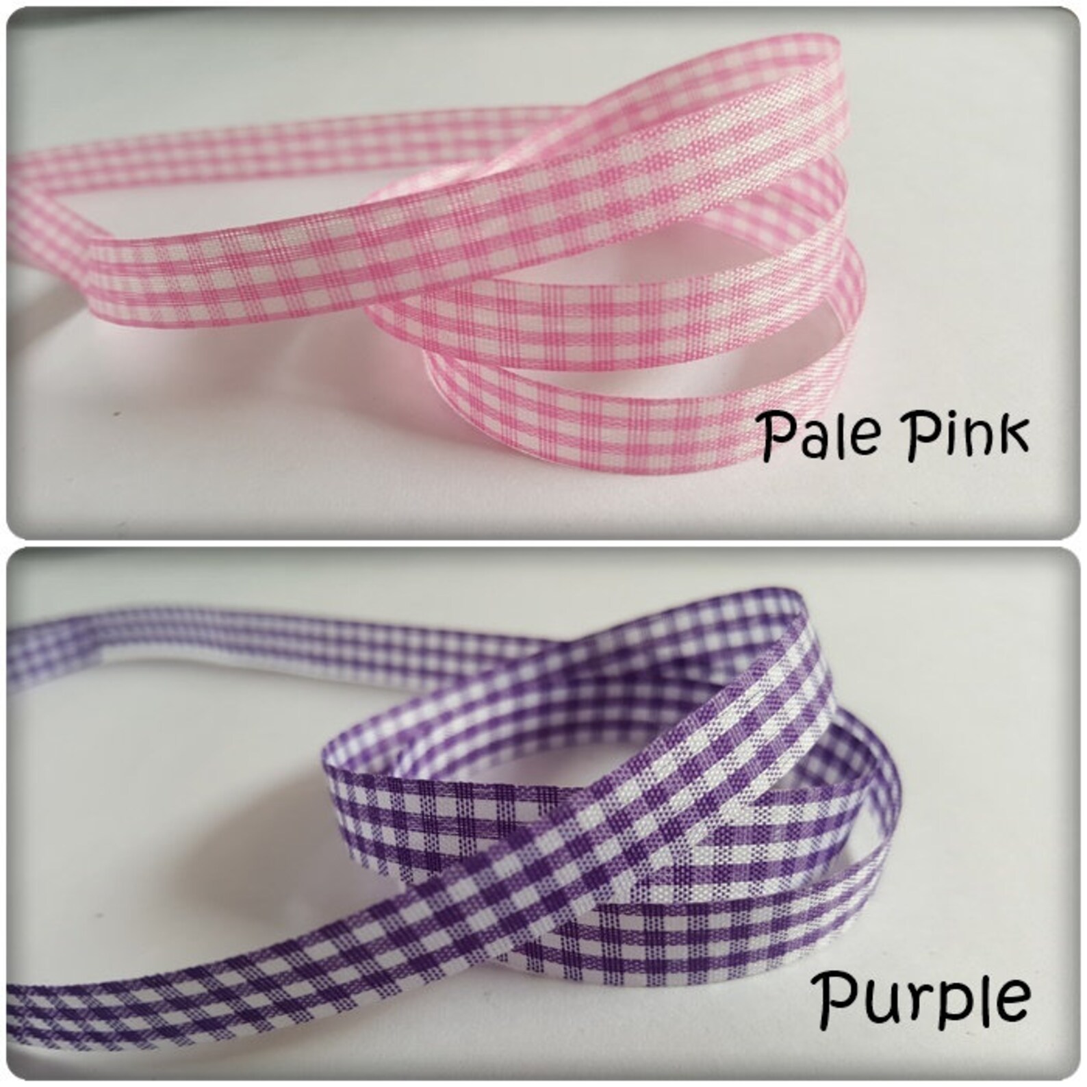 10mm Gingham Ribbon - Etsy