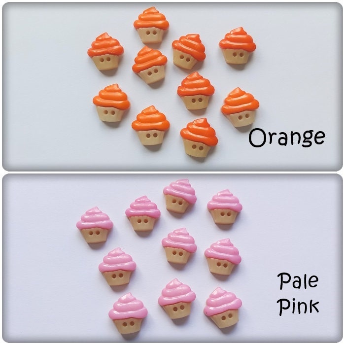 16mm cupcake buttons cupcake buttons acrylic buttons | Etsy