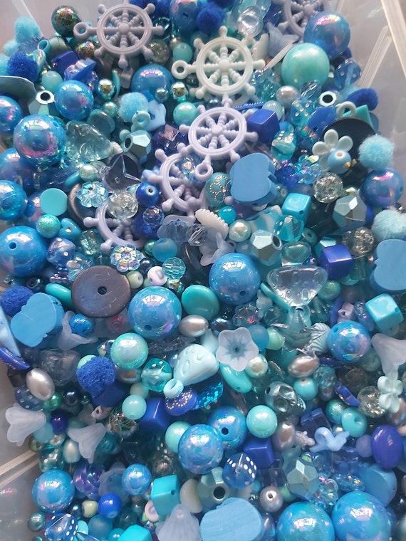 50 Blue Craft Mix Craft Mix Craft Stash Mix Craft Stash | Etsy