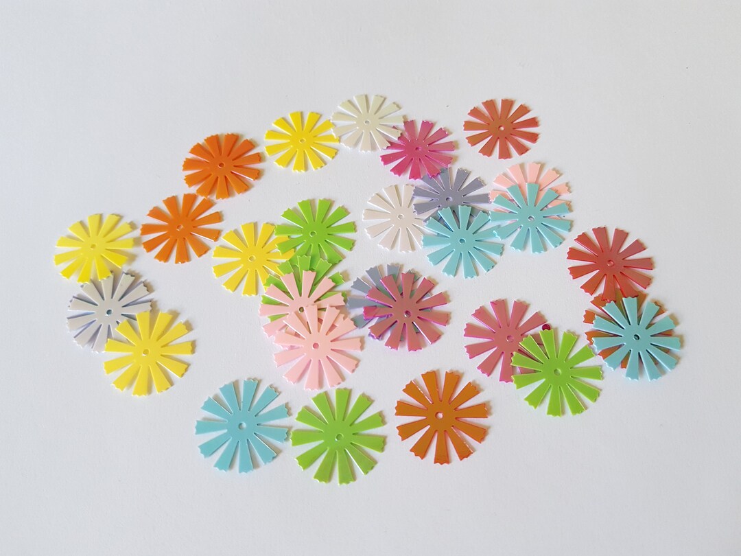 21mm Pinwheel Sequins, Pinwheel Sequins, AB Plated Sequins, Craft ...