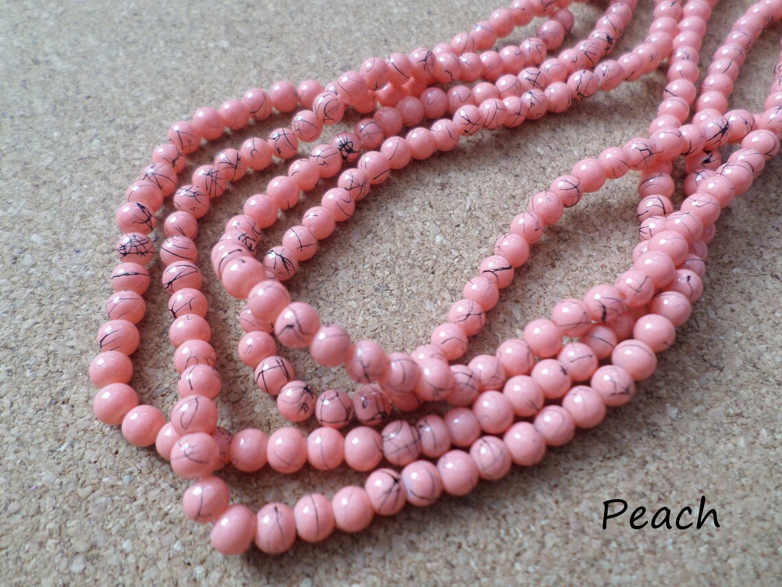 4mm Drawbench Beads Drawbench Beads Glass Beads Round - Etsy