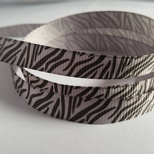 Zebra Print Ribbon, Zebra Ribbon, Animal Print Ribbon, Printed Ribbon ...